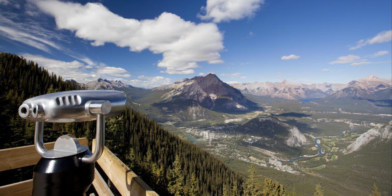 What is the Location of the Famous Banff Sign?